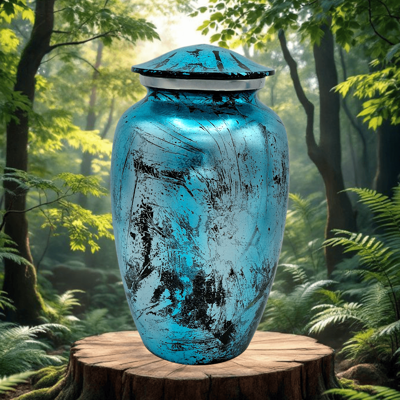 "13204A Urn Turquoise Ocean - Sereniteit in Turquoise"